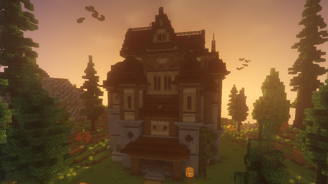 Minecraft Haunted House/Mansion | Minecraft Timelapse Minecraft Map