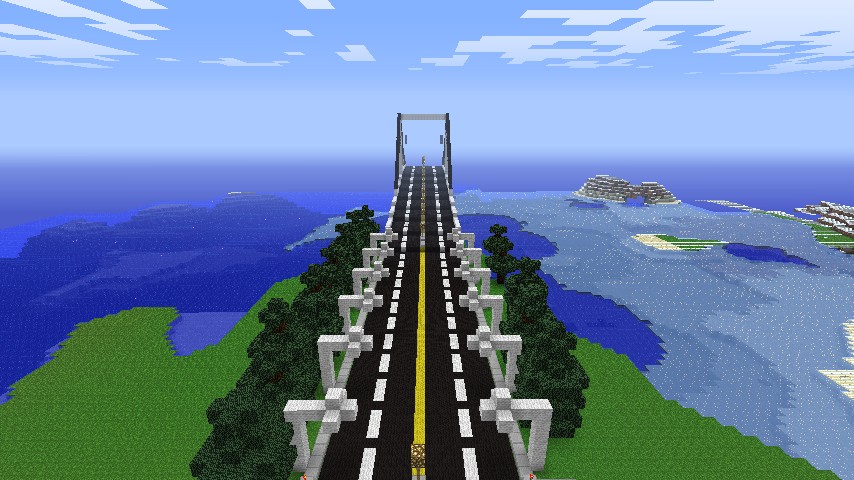 Suspension Bridge Minecraft Map