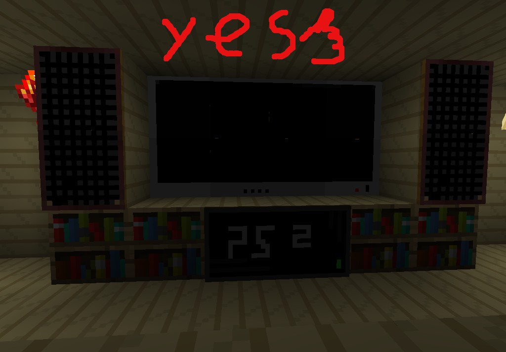 the best art computer+ps2+TV !!!!!! Minecraft Texture Pack