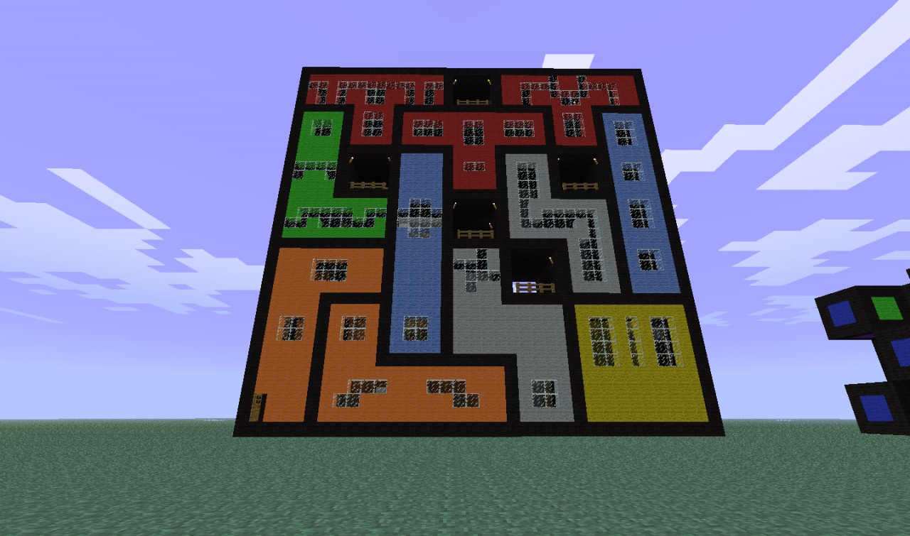 Big tetris building Minecraft Map