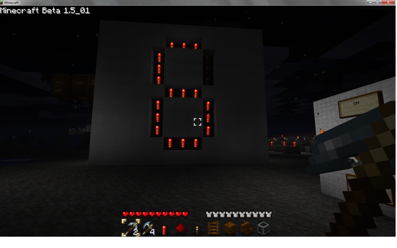 Count-Up display w/ a boat counter Minecraft Map