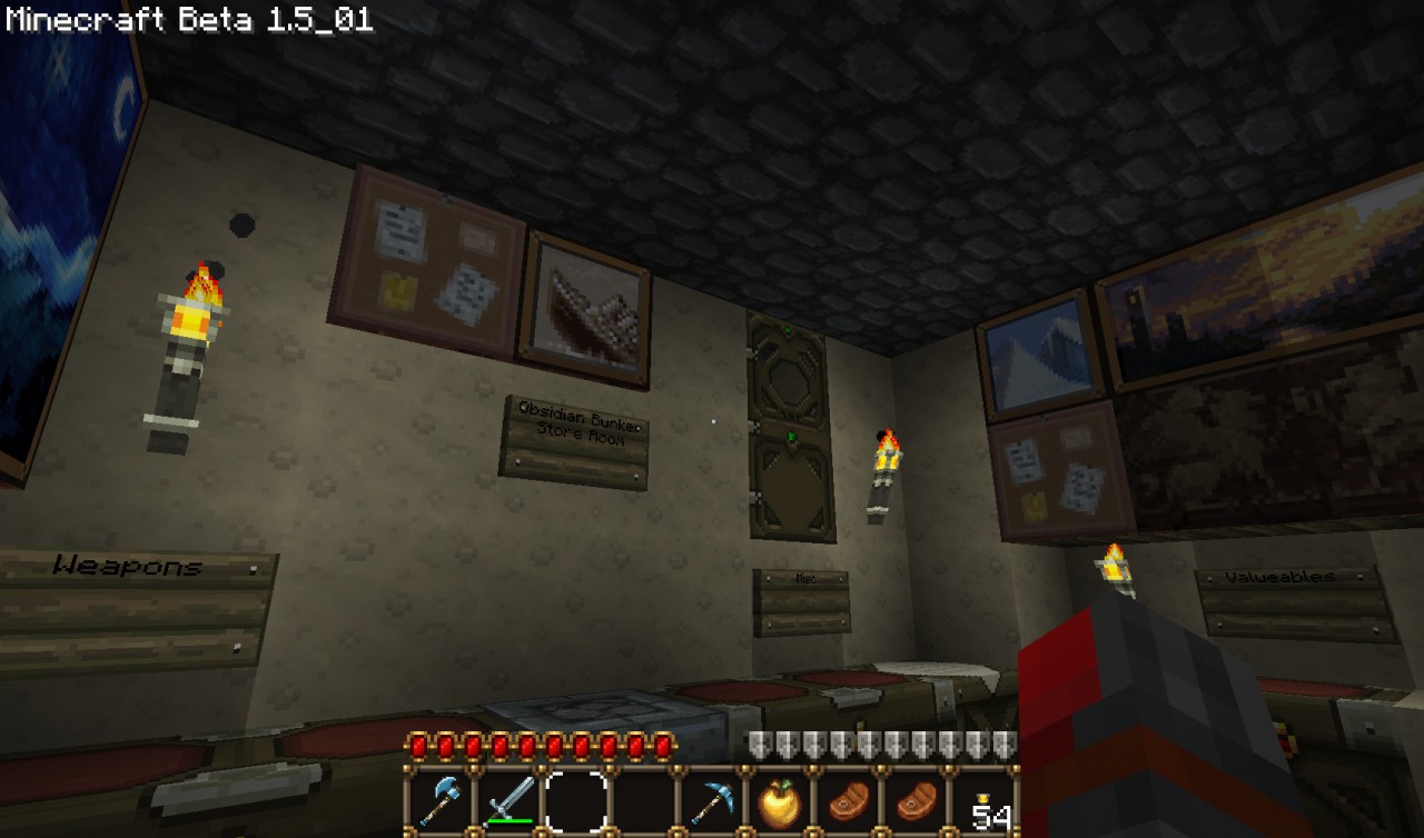 Obsidian Bunker Minecraft Map