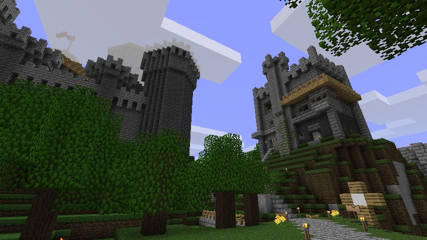 NIPL Minecraft Server - Medieval Village / Castle Minecraft Map