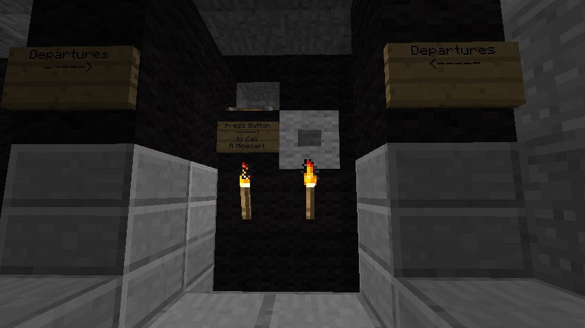 Automatic Minecart Hub Station [BETA 1.5_01] Minecraft Map