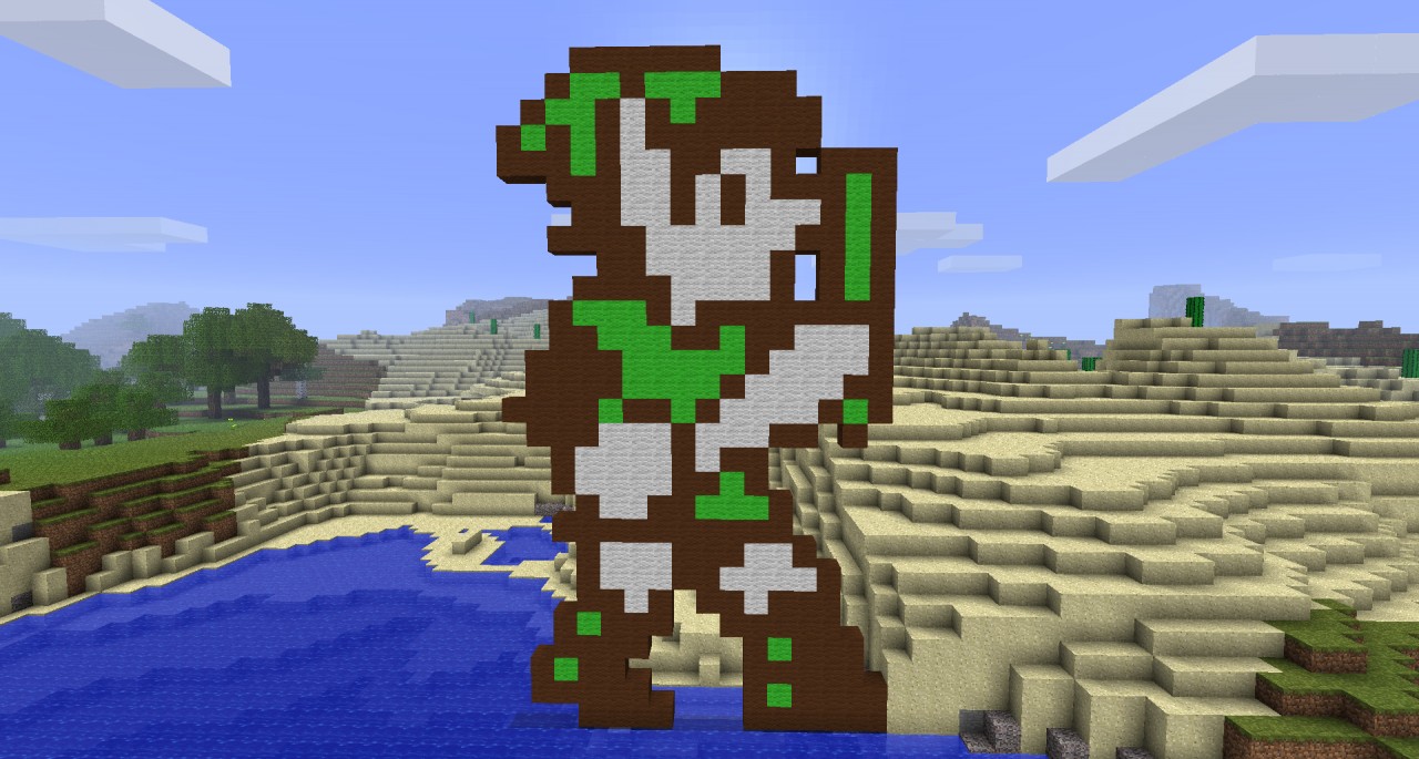 Link from Zelda 2 Minecraft Map