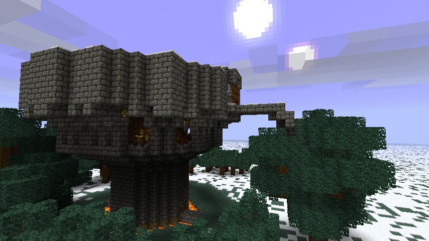 castle on a pillar Minecraft Map