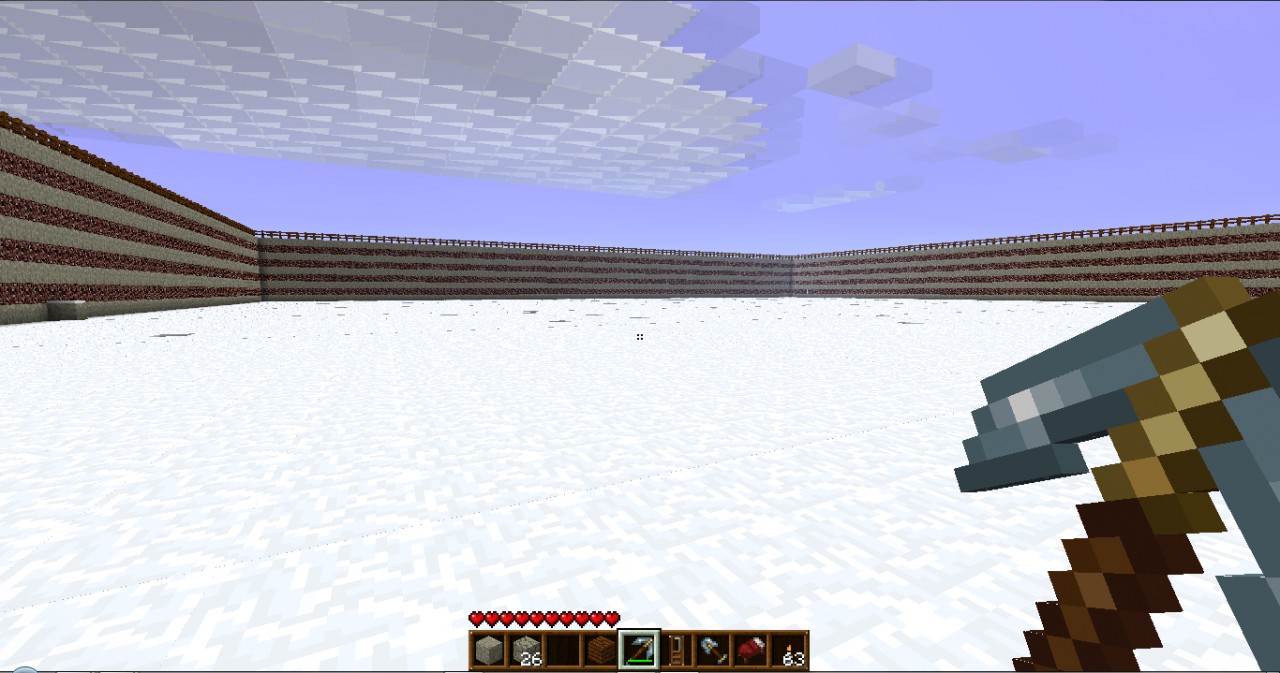 Giant walled area Minecraft Map