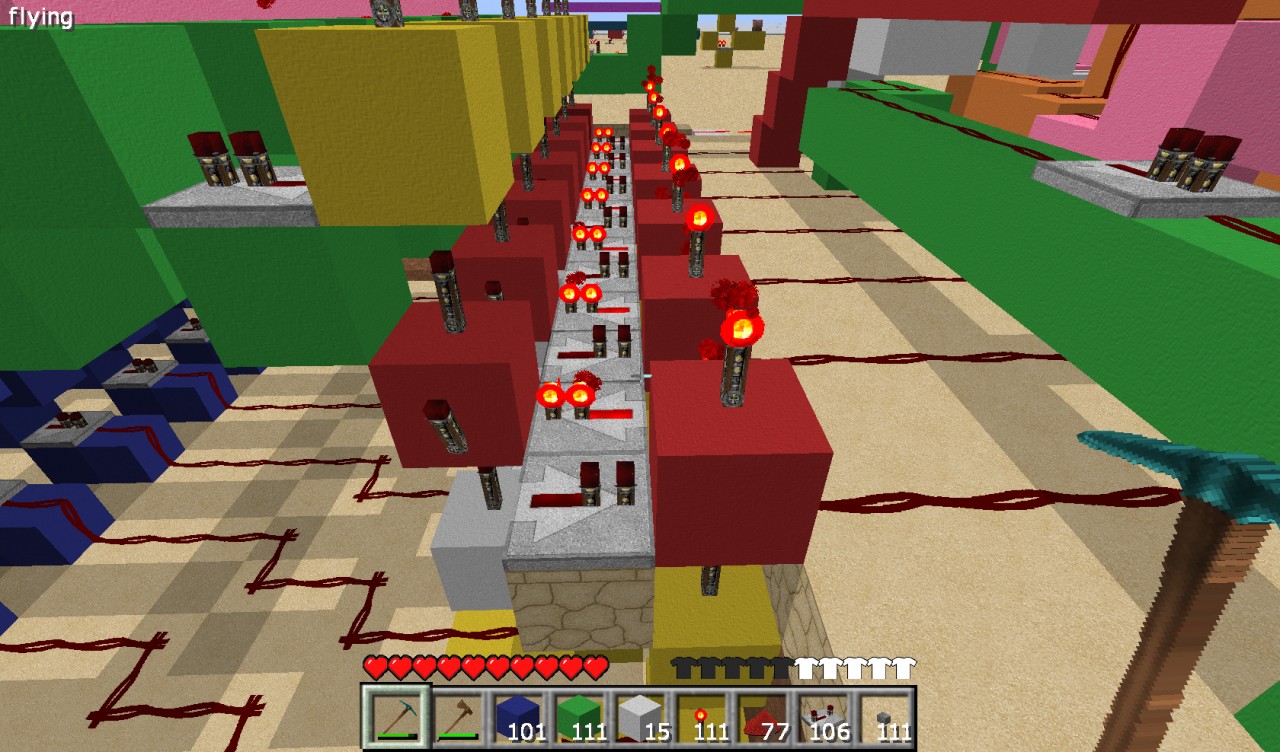 7 Segment display with memory Minecraft Map