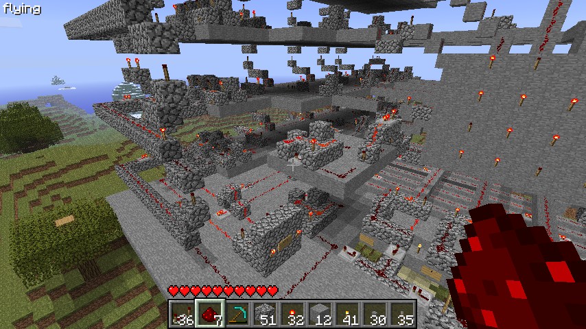 9 digit input device with cycling memory Minecraft Map