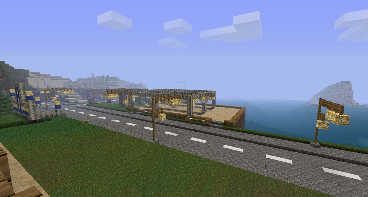 railroad station / railroad crossing Minecraft Map