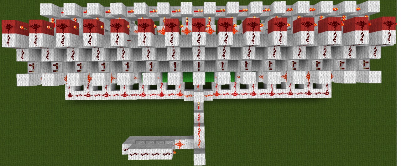 15-bit sync up-counter Minecraft Map