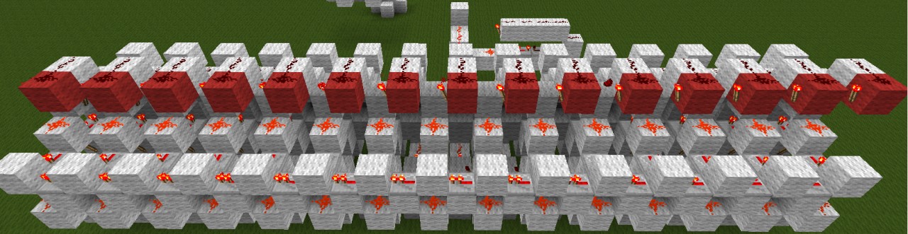 15-bit sync up-counter Minecraft Map