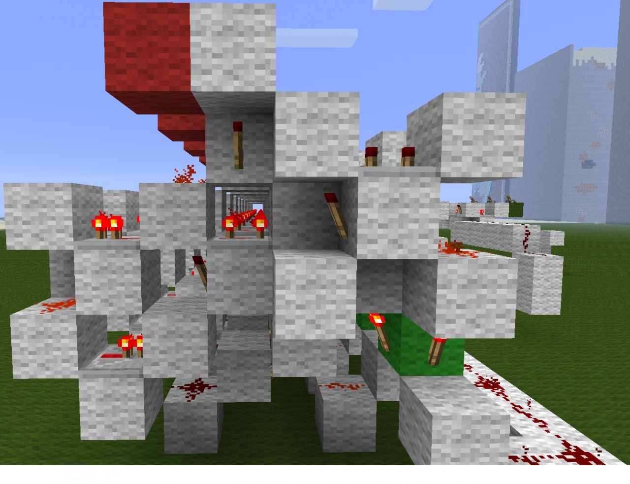 15-bit sync up-counter Minecraft Map