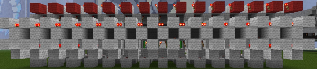 15-bit sync up-counter Minecraft Map