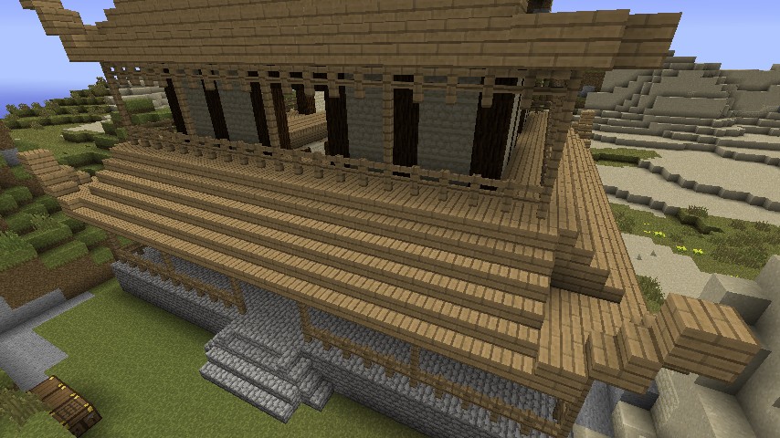 The Building of a Pagoda/Dojo Minecraft Map