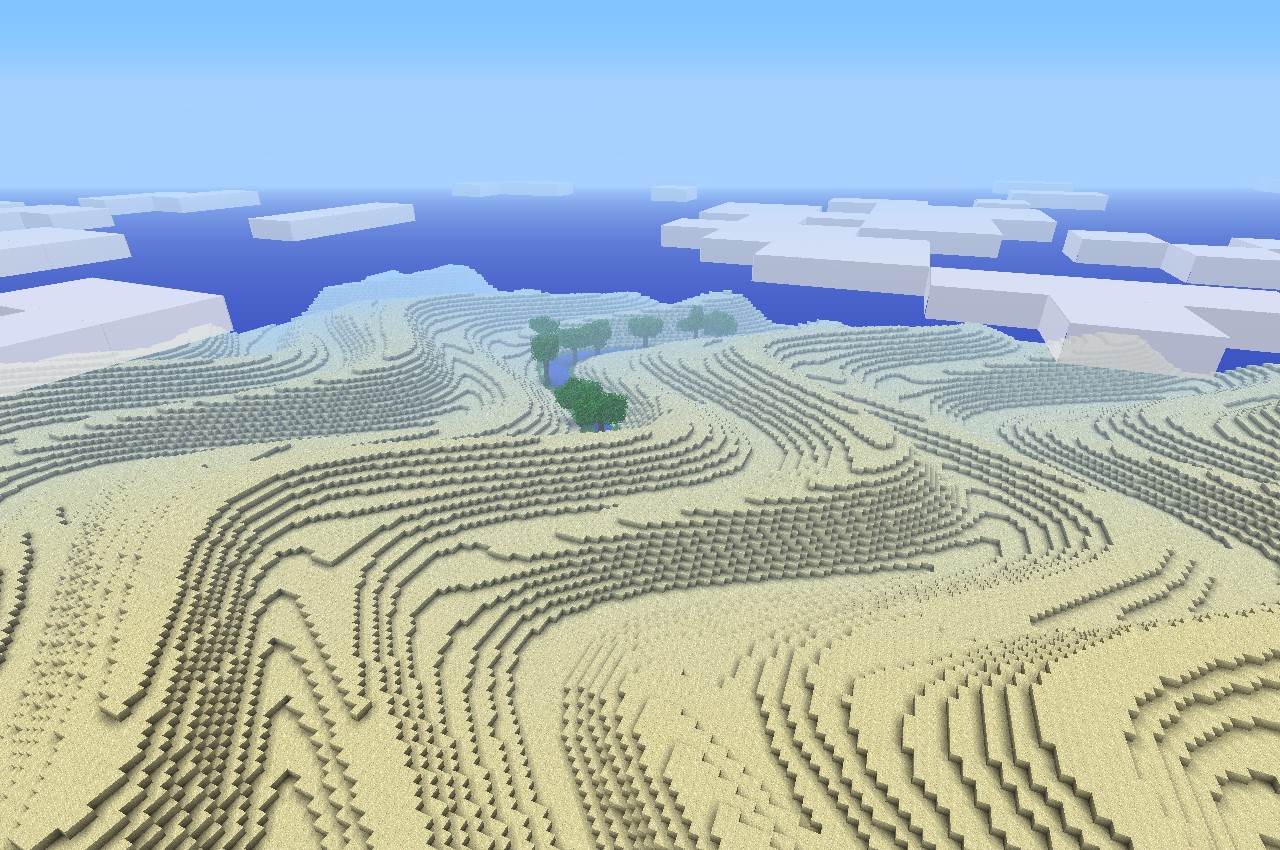 256x256 Primordial Desert Minecraft Map