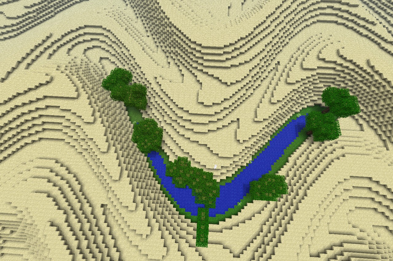 256x256 Primordial Desert Minecraft Map