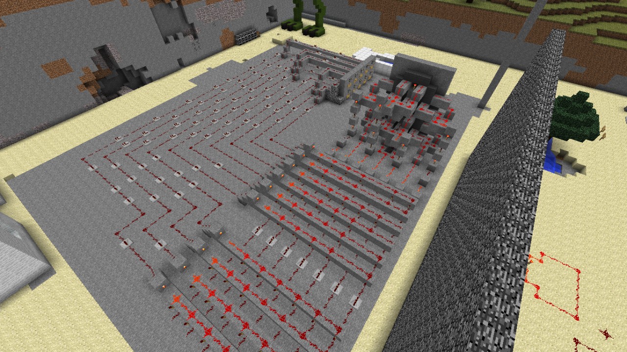 UTD Seven Segment Decimal Display (0-9) Minecraft Map