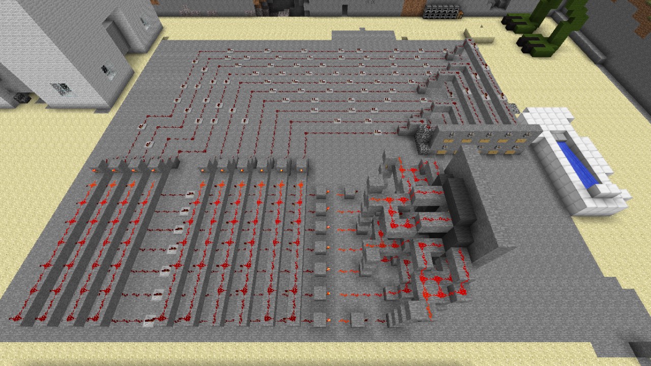 UTD Seven Segment Decimal Display (0-9) Minecraft Map