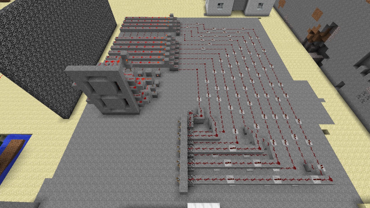 UTD Seven Segment Decimal Display (0-9) Minecraft Map