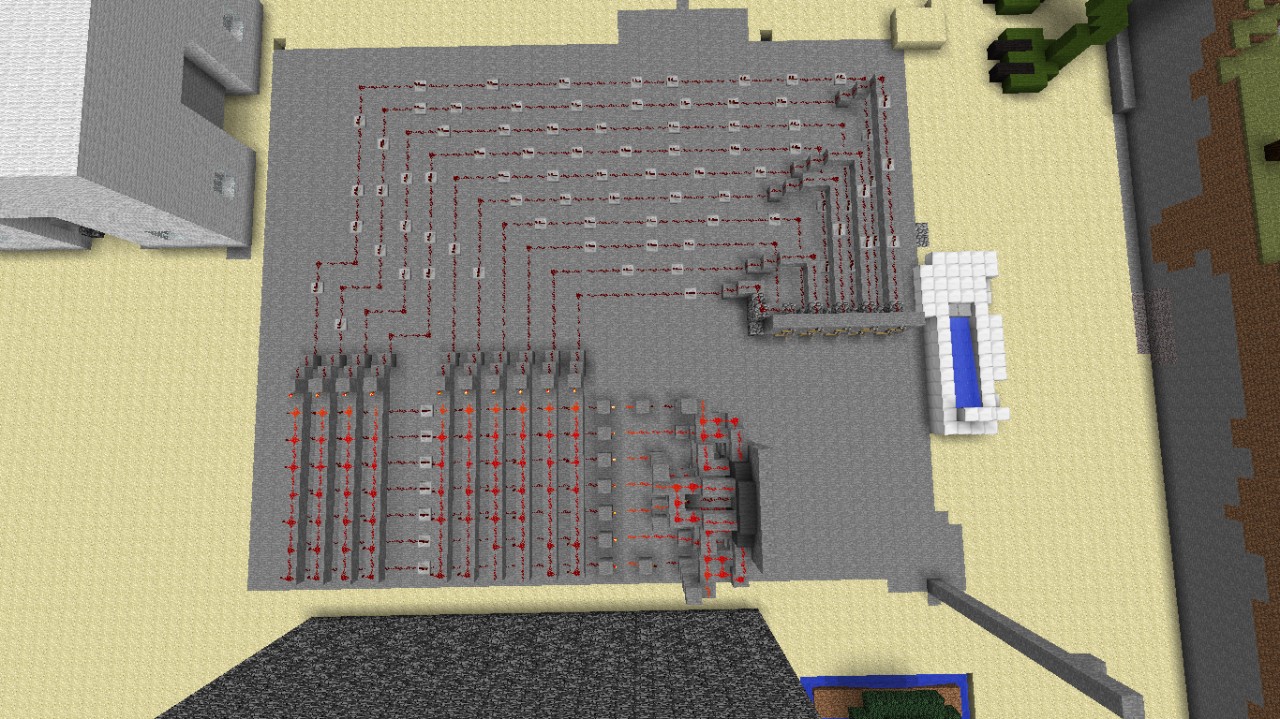 UTD Seven Segment Decimal Display (0-9) Minecraft Map