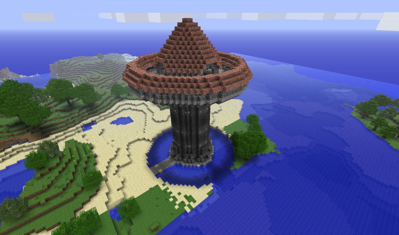 The Spawn tower. Minecraft Map