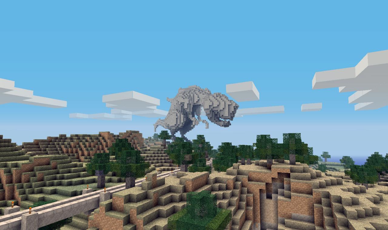 DINOSAUR - BINVOX Minecraft Map