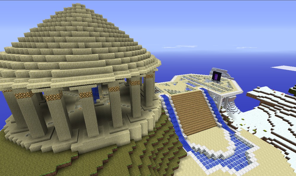 Aether World spawn Minecraft Map