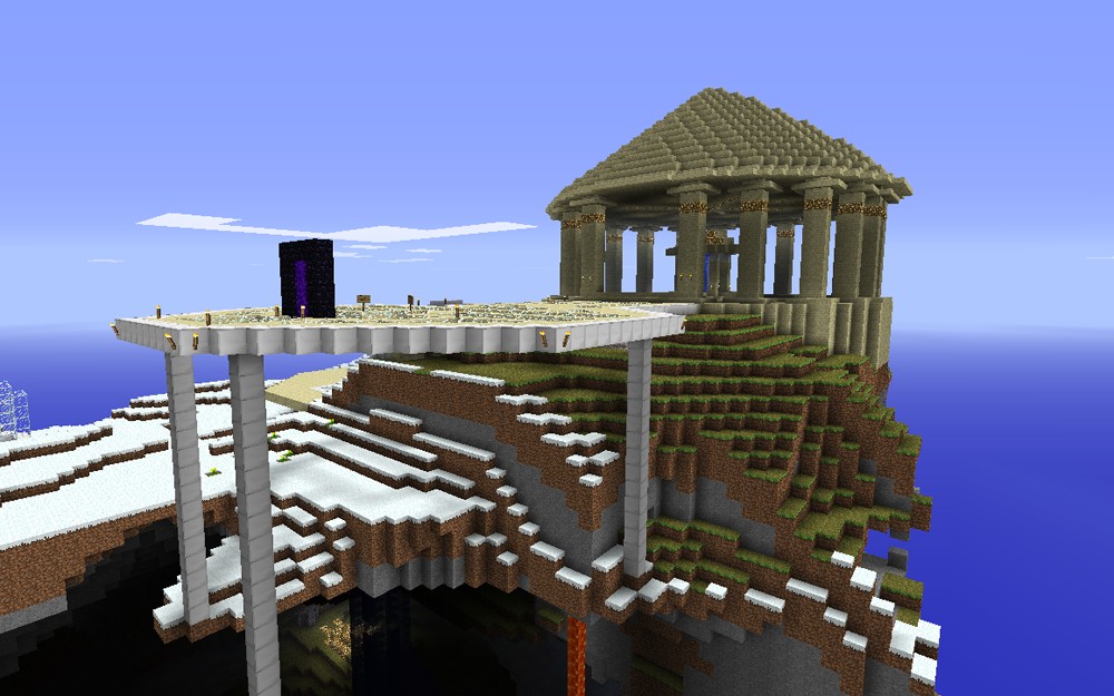 Aether World spawn Minecraft Map