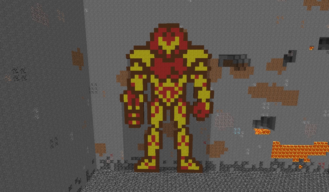 Metroid 2 Power Suit Minecraft Map