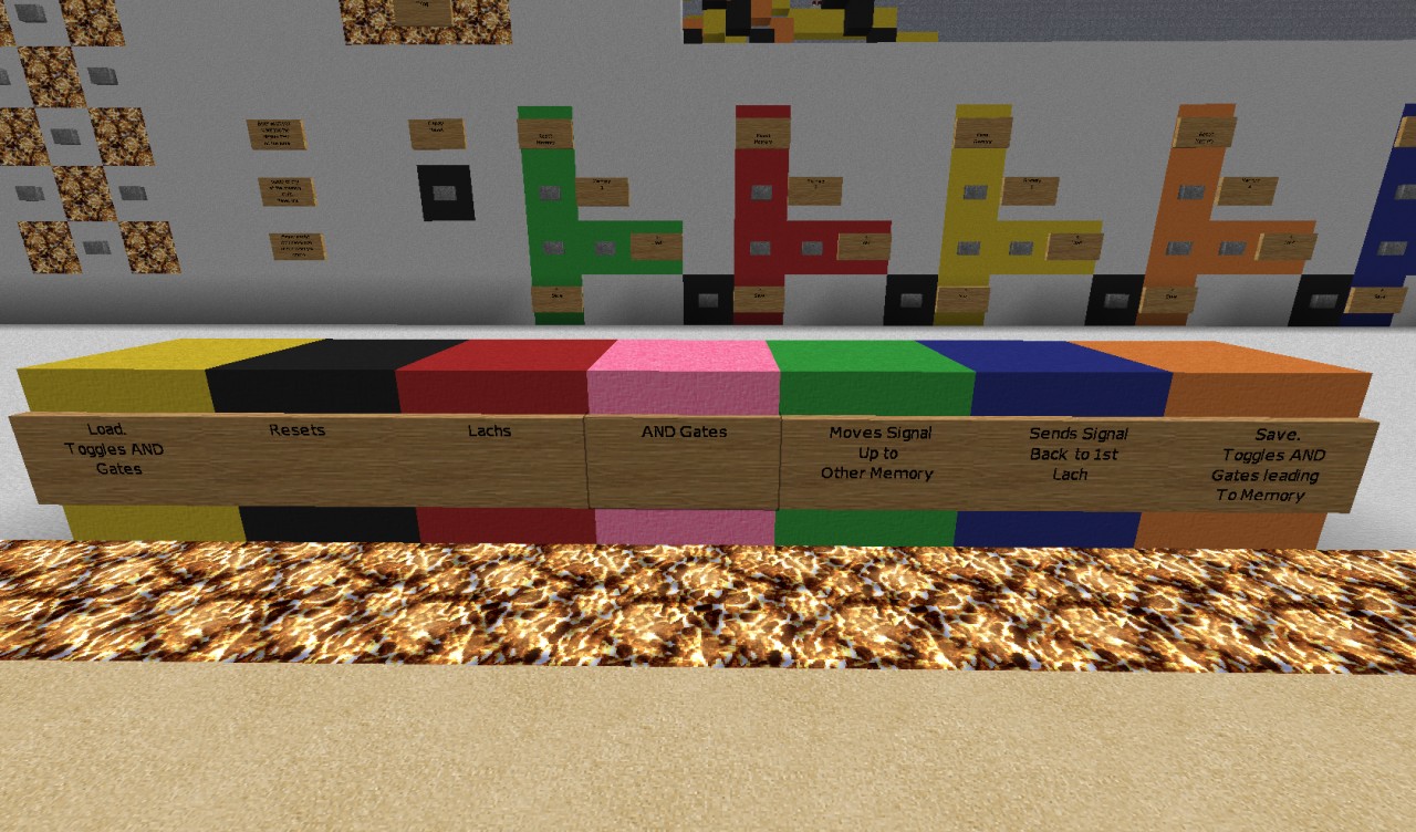 7 Segment display with memory Minecraft Map