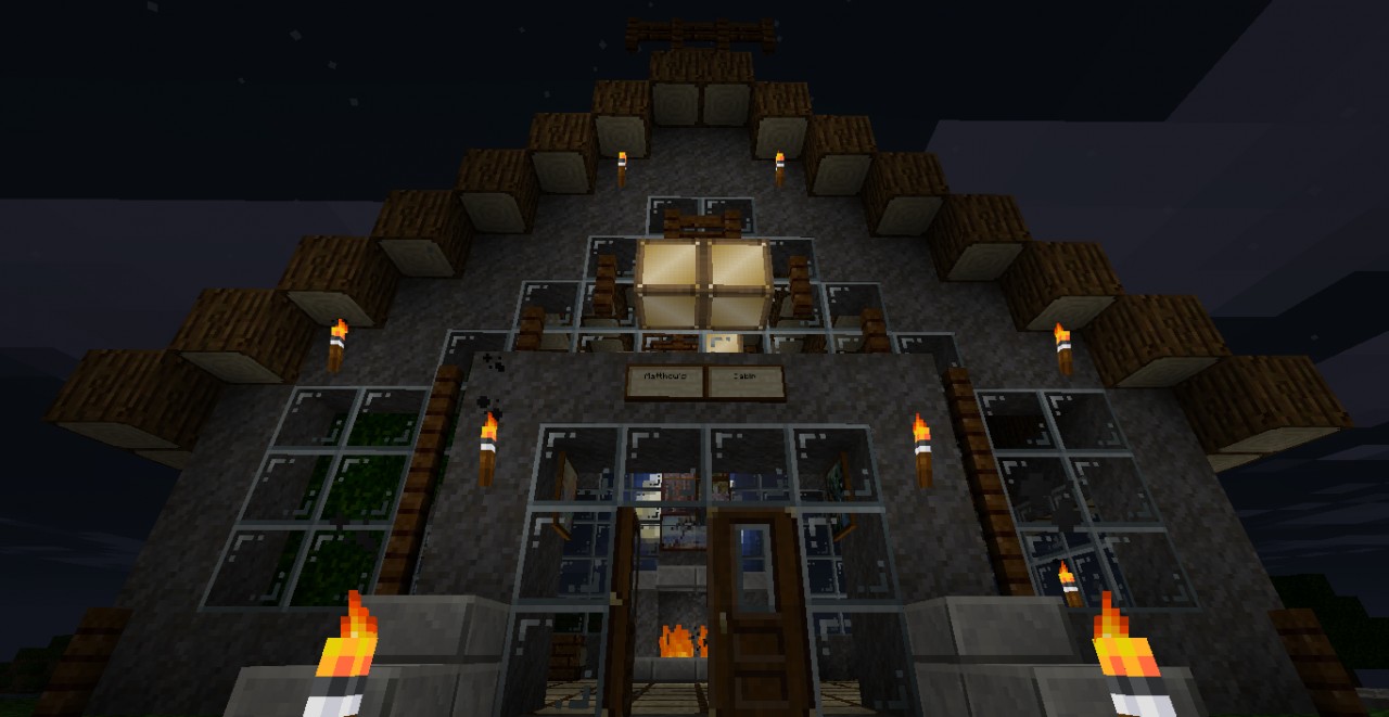 Large Cabin (Fireplace Included) Minecraft Map
