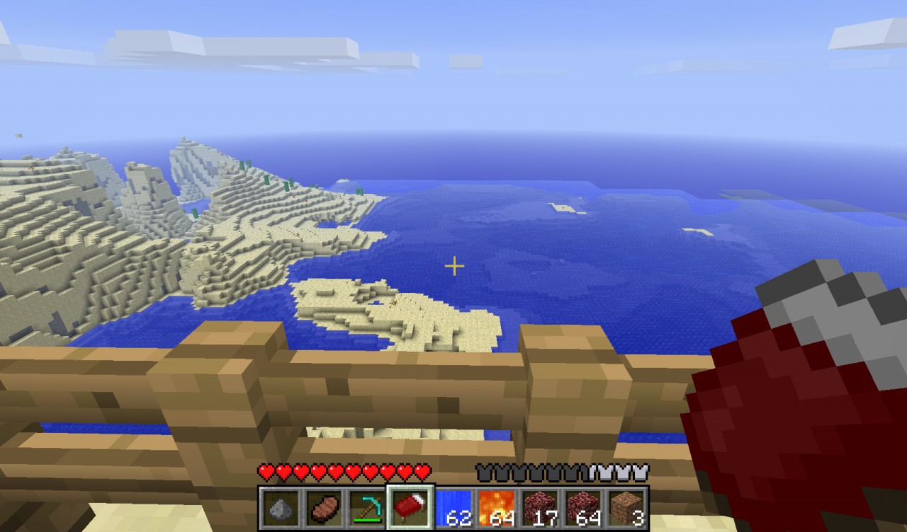 shell of a sandcastle Minecraft Map