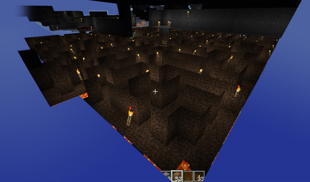 Multi-Level Underground Maze Minecraft Map