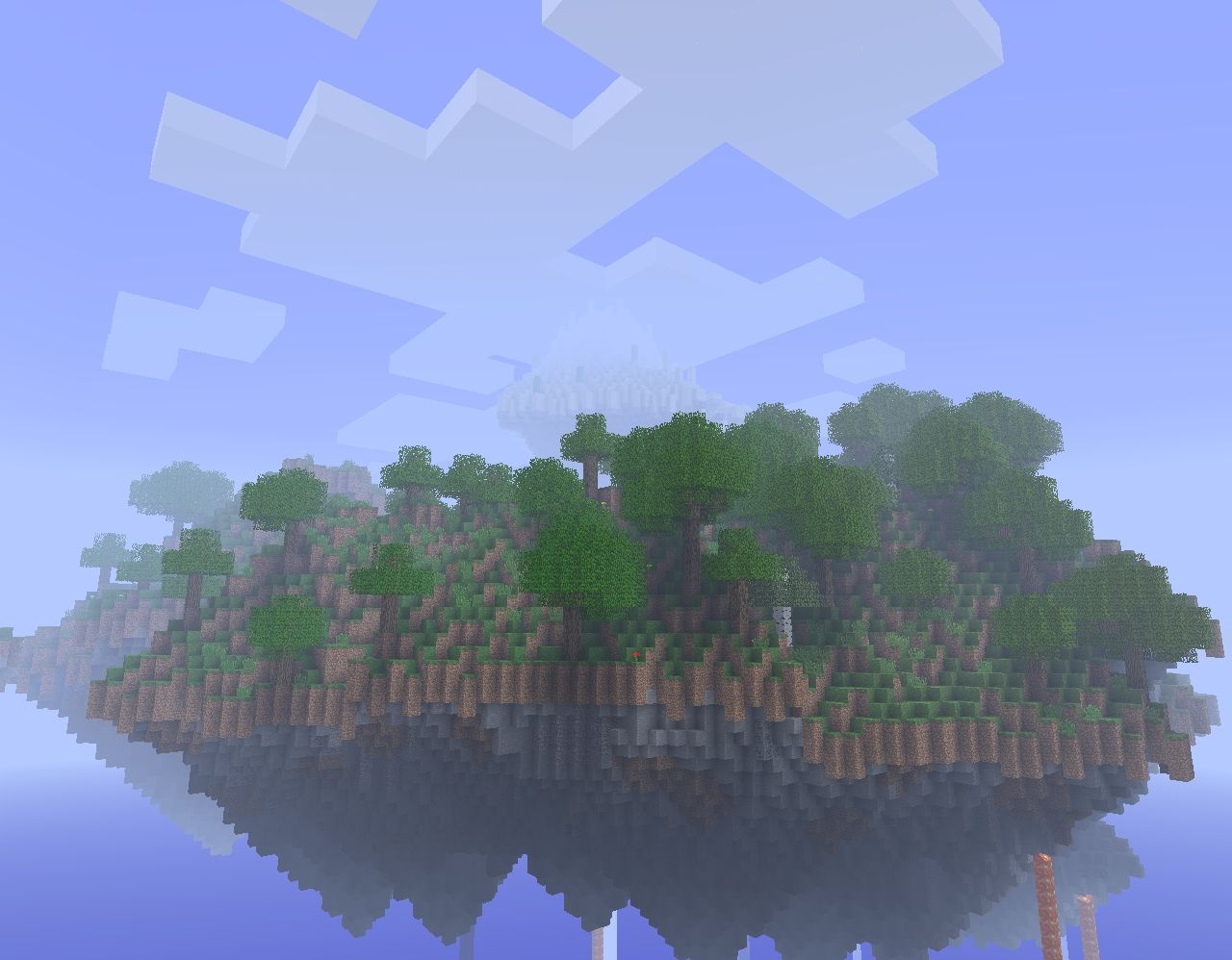 Islands in sky. Secrets of levitation. Minecraft Map