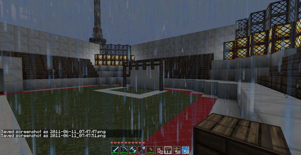 a foot ball stadium Minecraft Map