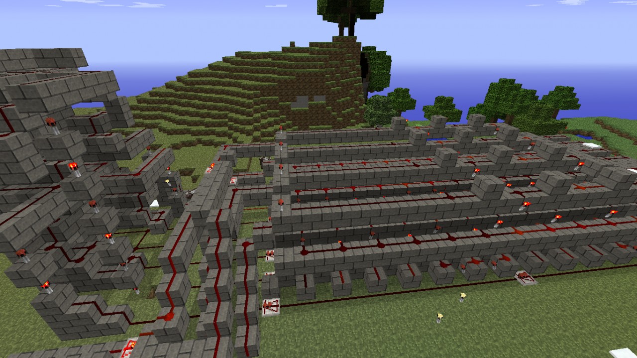 UTD Compact 7 Segment Decoder Setup Minecraft Map