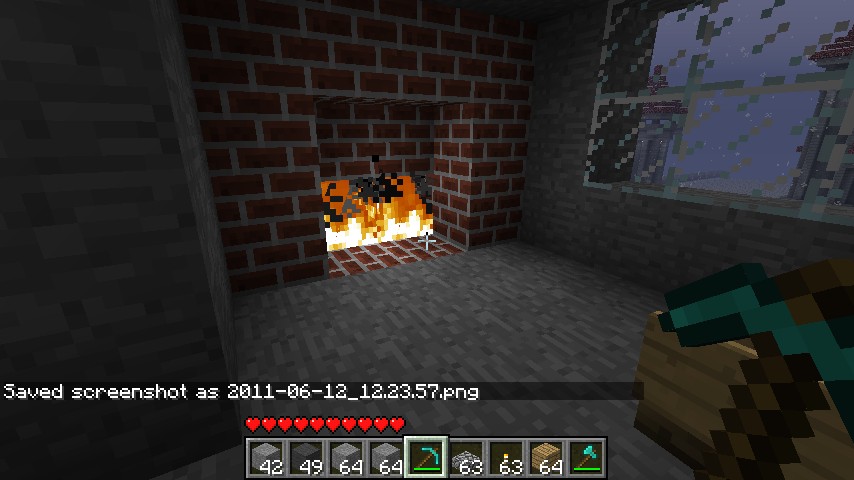 2 story house with double sided lock/opener with master lock Minecraft Map