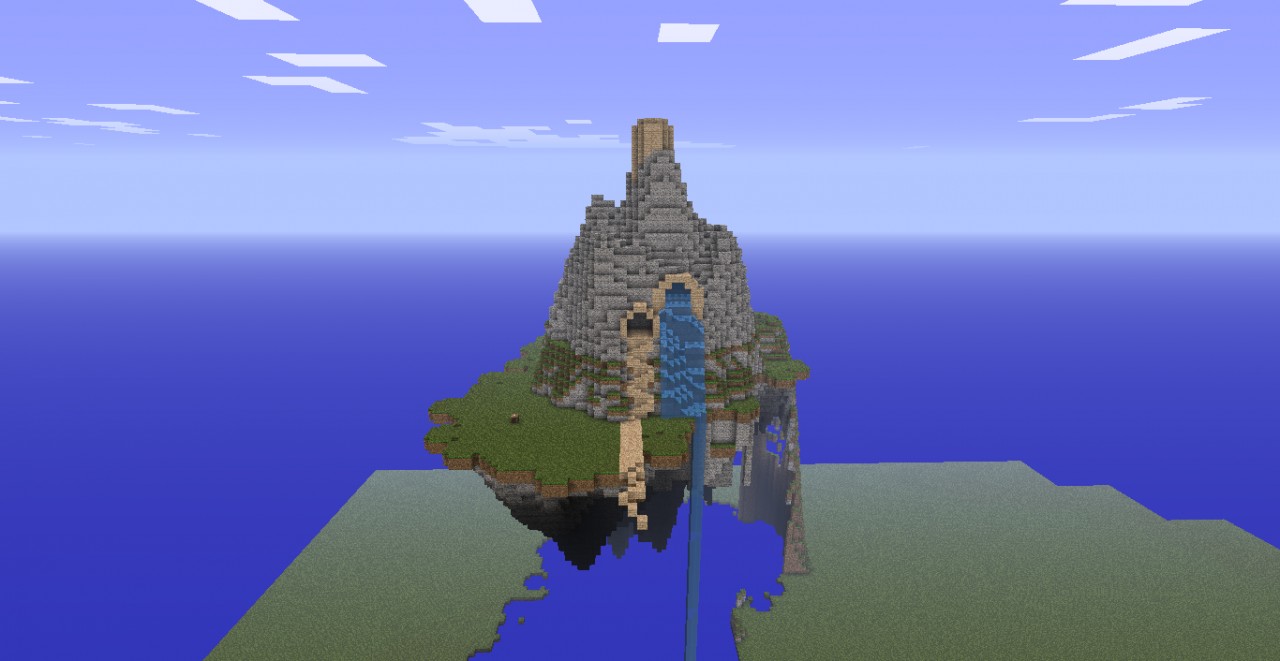 giant magical castle in the sky Minecraft Map