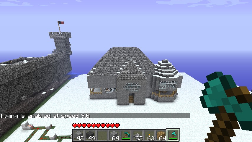 2 story house with double sided lock/opener with master lock Minecraft Map