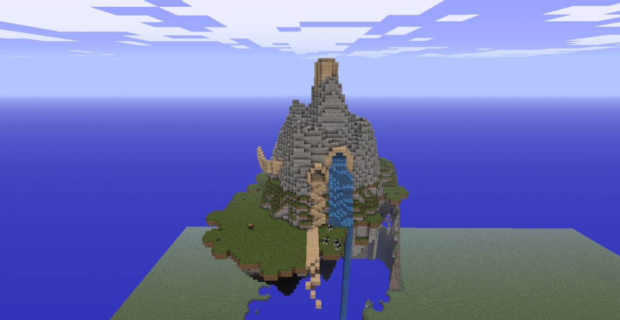 giant magical castle in the sky Minecraft Map