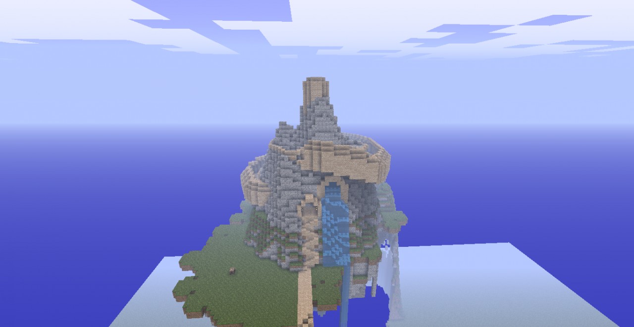 giant magical castle in the sky Minecraft Map