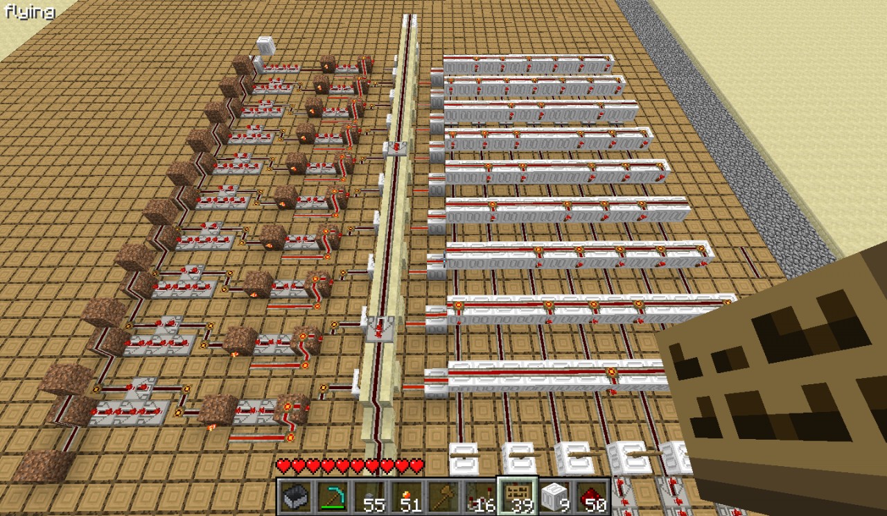 7-Segment Minecart Clock (RDF) Minecraft Map