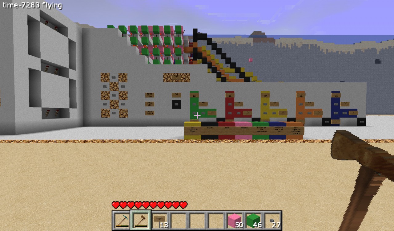7 Segment display with memory Minecraft Map