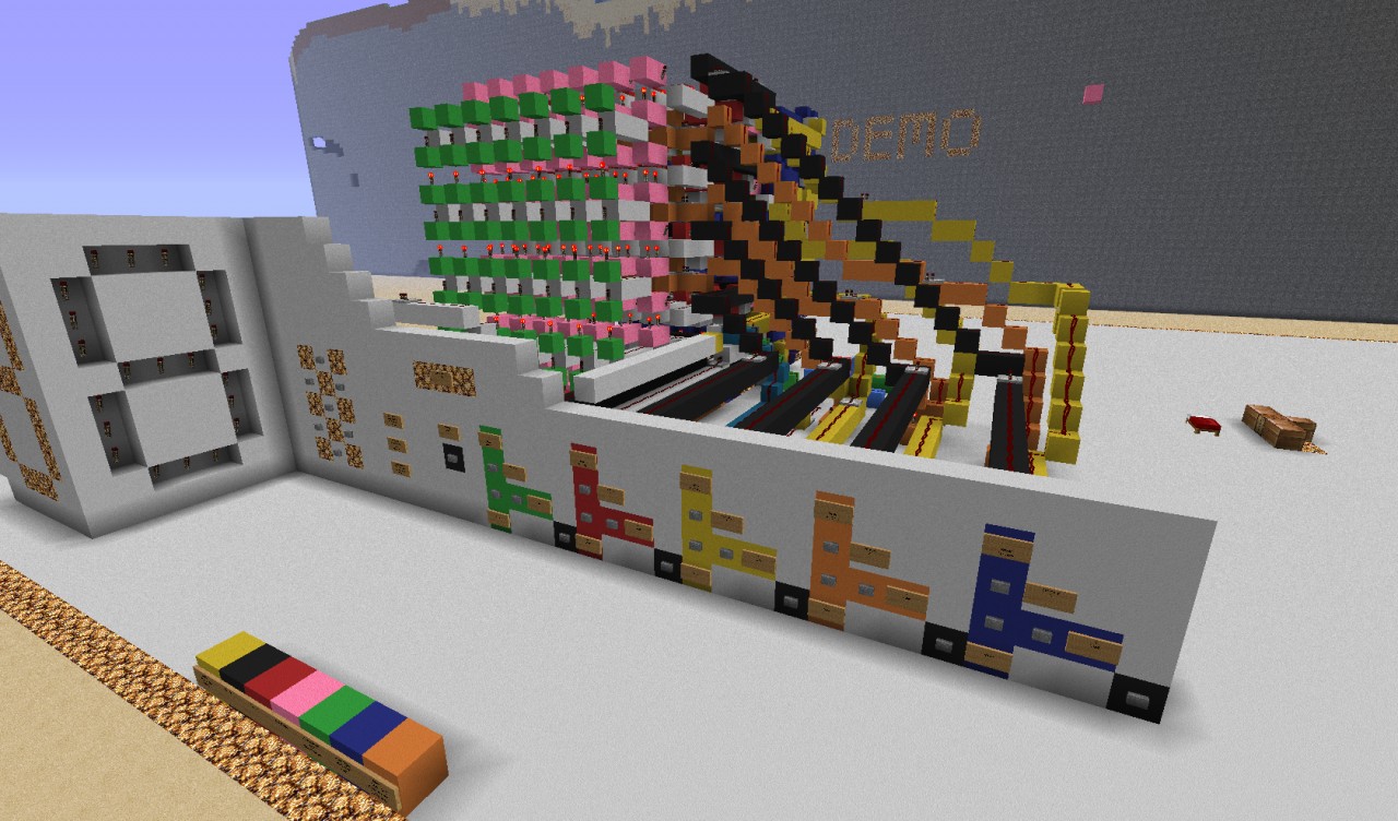 7 Segment display with memory Minecraft Map
