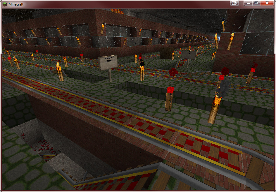 Automated Rail Station on PoopiePant's Build Server Minecraft Map