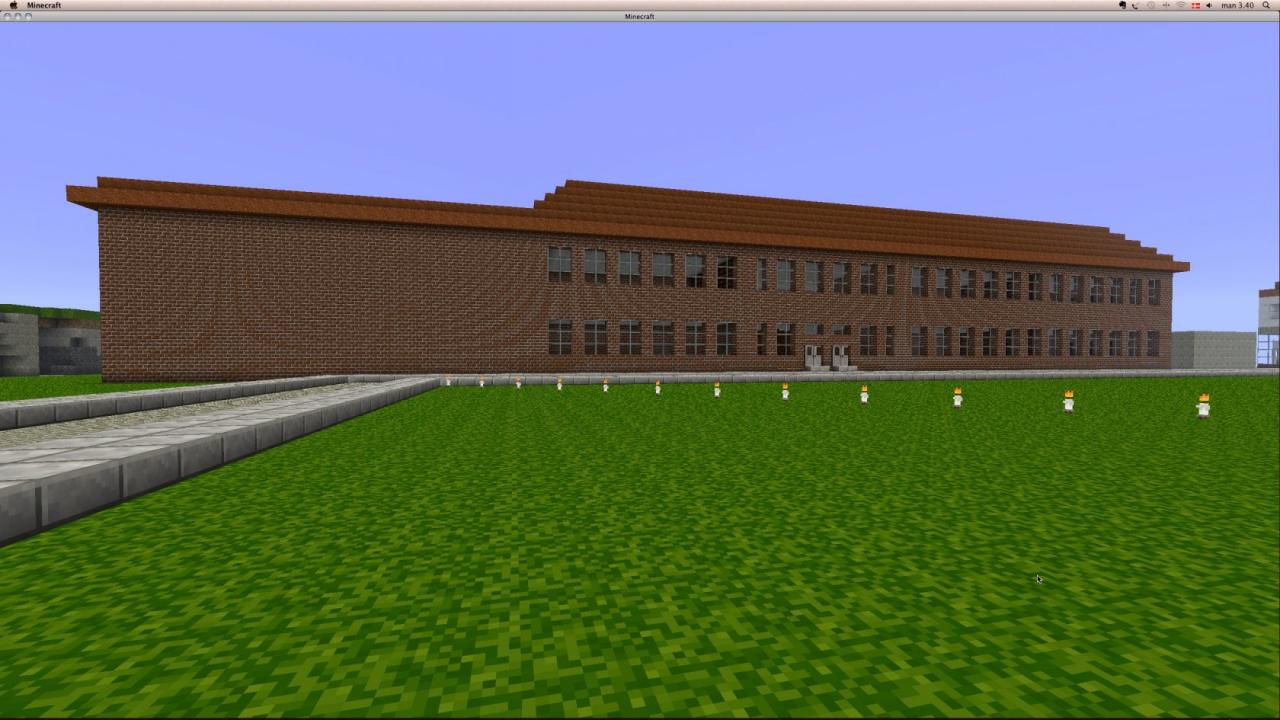 School w/ Playground and Gym Minecraft Map