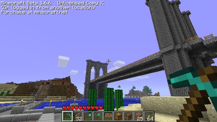Brooklyn Bridge Minecraft Map