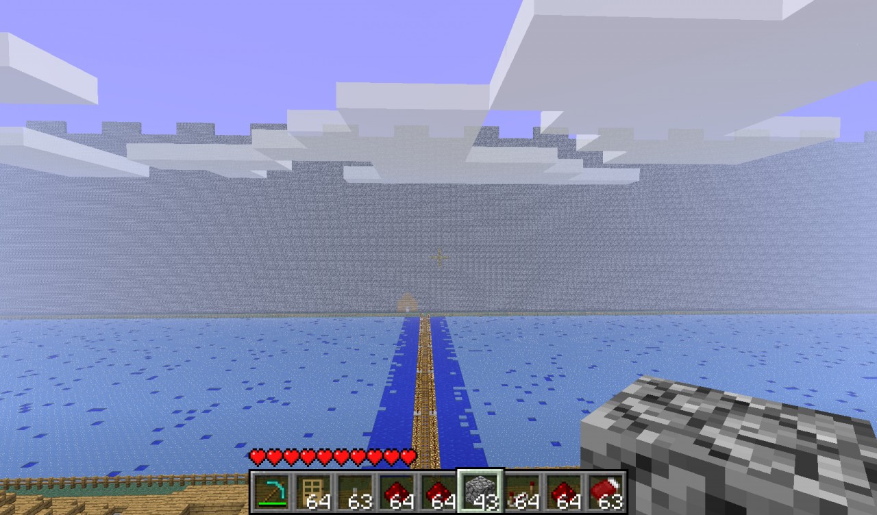 Village town with Castle and Working Drawbridge! Minecraft Map