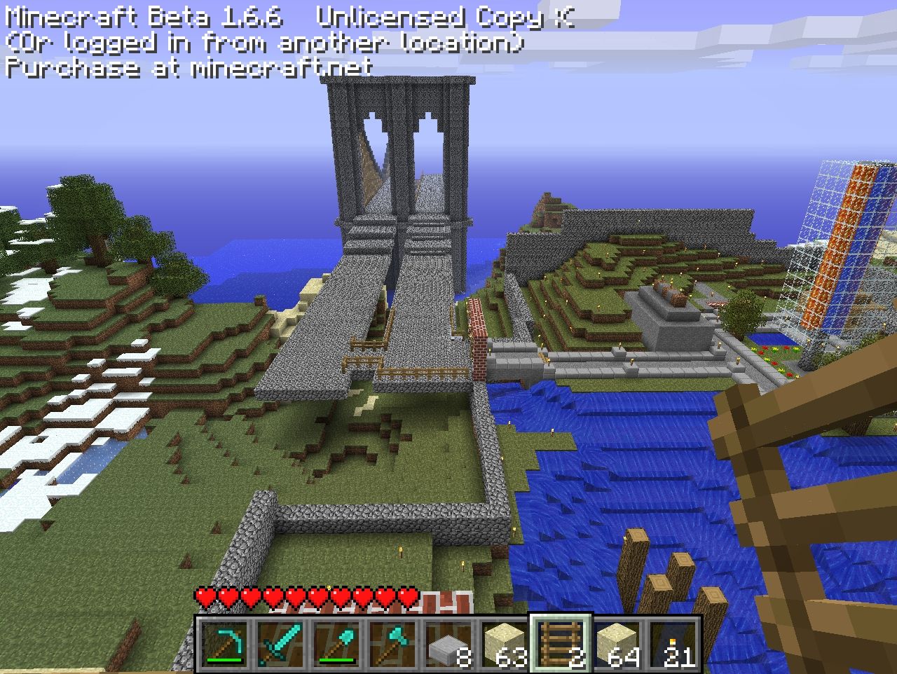 Brooklyn Bridge Minecraft Map